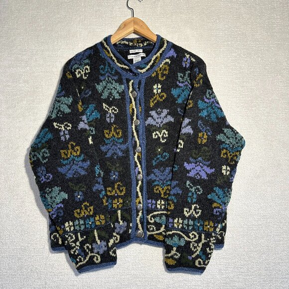 Jillian Jones | Sweaters | Vintage Jillian Jones Gray Hand Knit ...